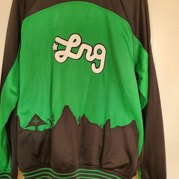 Lrg | Jackets & Coats | Lrg Track Jacket Black And Green | Poshmark